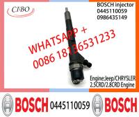 China Diesel Common Rail Injector 0445110059 0986435149 05066820AA for Jeep/CHRYSLER 2.5CRD/2.8CRD for sale