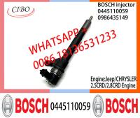 China Diesel Common Rail Injector 0445110059 0986435149 05066820AA for Jeep/CHRYSLER 2.5CRD/2.8CRD for sale