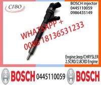 China Diesel Common Rail Injector 0445110059 0986435149 05066820AA for Jeep/CHRYSLER 2.5CRD/2.8CRD for sale