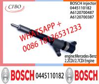 China Diesel Common Rail Injector 0445110182 0445110181 0986435053 A6120700487 A6120700387 for Mercedes-Benz 2.2CDi/2.7CDi for sale