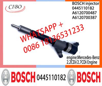 China Diesel Common Rail Injector 0445110182 0445110181 0986435053 A6120700487 A6120700387 for Mercedes-Benz 2.2CDi/2.7CDi for sale