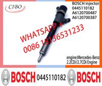 China Diesel Common Rail Injector 0445110182 0445110181 0986435053 A6120700487 A6120700387 for Mercedes-Benz 2.2CDi/2.7CDi for sale