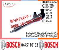China Diesel Common Rail Injector 0445110183 0986435102 55197875 for OPEL/Fiat/alfa-Romeo/LANCIA/Ford/vauxhall 1.3JTD/1.3CDTi for sale