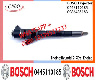 China Diesel Common Rail Injector 0445110185 0986435183 33800-4A300 33800-44350 33800-4A350 33800-4A360 for Hyundai 2.5Crdi for sale