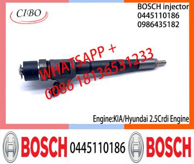 China Diesel Common Rail Injector 0445110186 0986435182 33800-4A100 33800-4A150 33800-4A160 33800-4A170 for Hyundai 2.5Crdi for sale