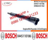 China Diesel Common Rail Injector 0445110186 0986435182 33800-4A100 33800-4A150 33800-4A160 33800-4A170 for Hyundai 2.5Crdi for sale