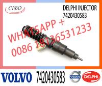 China common rail injector 20430583 BEBE4C00101 VOE20430583 for REN-AULTt DX12 VOL D12C D12D FH/NH/FM12 fuel injector 74204305 for sale