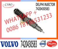 China common rail injector 20430583 BEBE4C00101 VOE20430583 for REN-AULTt DX12 VOL D12C D12D FH/NH/FM12 fuel injector 74204305 for sale