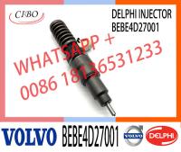China 4 PINS diesel injector BEBE4D27001 BEBE4D18001 3801368 for VOL PENTA MD13 with 9.5 MM BORE L287PBC for sale