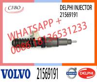 China diesel fuel injector 21569191 21207143 7421207143 21582103 for VOL TRUCKS D11C common rail injector 21569191 BEBE4J000 for sale