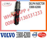 China 4 Pin Excavator engine parts Diesel Fuel Electronic Unit Injector BEBE4D19001 33800-82000 For HYUNDAI 12L HIGH POWER for sale