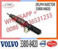 China Diesel Injector 33800 84820, 33800-84820, 3380084820, 21306407 BEBE4D19002 for Hyundai D6CC engine for sale