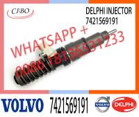 China New Diesel Fuel Injector 21569191 for VOL injector Del-phi 20972225 BEBE4D16001 BEBE4N01001 for D11 7421569191 for sale
