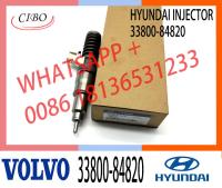 China Diesel Injector 33800 84820 33800-84820 3380084820 21306407 BEBE4D19002 For Hyundai D6CC Engine for sale