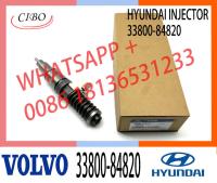 China Diesel Injector 33800 84820 33800-84820 3380084820 21306407 BEBE4D19002 For Hyundai D6CC Engine for sale