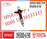 China Common Rail Fuel Injector 23670-09060 23670-0L010 095000-6190 for Diesel Engine 2KD-FTV D4D for sale