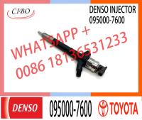 China injector nozzle 23670-0R160 095000-7600 injector for Toyota 2AD-FTV Avensis common rail injector 23670-0R160 095000-7600 for sale