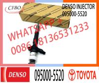 China New diesel fuel injector 095000-5520 For TO-YOTA HILUX 2KD-FTV 23670-0L010 for sale