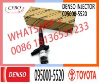 China Brand new common rail injector 095000-5520 23670-0L010 diesel fuel injector 095000-5520 For TOYOTA HILUX 2KD-FTV 23670-0 for sale