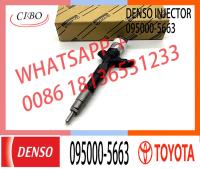 China high quality diesel engine Fuel common rail injector 095000-5663 23670-39095/39096 23670-30050 for sale