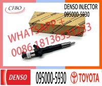 China common rail injector 095000-5930 for toyota truck diesel pump injector 23670-09060 for toyota high pressure engine for sale