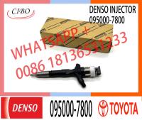 China common rail injector 23670-30310 095000-7800 injector for TOYOTA 2KD-FTV, D-4D, TRH2 injector nozzle 23670-30310 095000- for sale