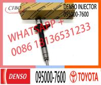China injector nozzle 23670-0R160 095000-7600 injector for Toyota 2AD-FTV Avensis common rail injector 23670-0R160 095000-7600 for sale