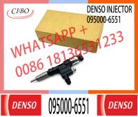 China Diesel inyector common rail fuel injector 23670-E0190 23670-78140 095000-6550 095000-6551 For HINO N04C-TY DUTRO 4.0D for sale