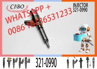 China Genuine New C6.6 E320D Diesel Engine Auto Parts Common Rail Fuel Injector 321-0990 2645A743 for sale