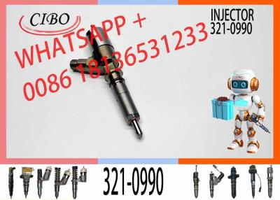 China Genuine New C6.6 E320D Diesel Engine Auto Parts Common Rail Fuel Injector 321-0990 2645A743 for sale