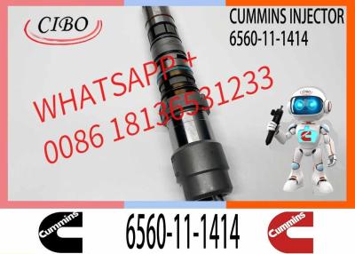 China Hot Sale Diesel Engine Injector Assembly Fuel Injector 6560-11-1414 for Engine SAA6D1703-C8 QSK23 for sale