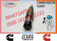 China Genuine Diesel Common Rail Fuel Injector 4955080 2872544 For ISZ Engine Parts 4326959 for sale