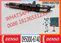 China New High-pressure common rail Diesel injector Nozzle 095000-6140 6261-11-3200 for Komatsu PC800-8 Excavator SAA6D140E Engine for sale