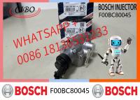 China Construction Machinery Fuel Regulating Valve F00BC80045 F00BC80046 for sale