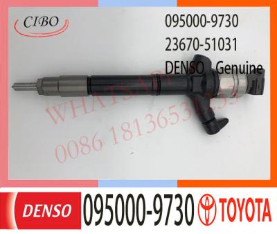 China 095000-9730 DENSO Diesel Engine Fuel Injector 095000-9730 For TOYOTA 23670-51031, 23670-59037, 23670-51020 for sale