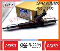 China Fuel Injector 6156-11-3300 6156113300 For Komatsu PC400-7 PC450-7 Excavator Hydraulic Parts for sale