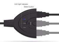 China 1.4b 1080P 4K*2K 3 Ports 250MHz HDMI Switch Cable For DVD HDTV Xbox for sale