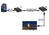 China 340MHz 10.2Gbps 120m 4K HDMI Extender For PS4 HDTV for sale