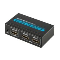 China IR Remote Control 4Kx2K 1.5 Watts 340Mhz HDMI 2x1 Switcher for sale