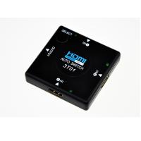 China 25 Meters Cable 12 Bit 2.5Gbps 225MHz HDMI 3x1 Auto Switcher for sale