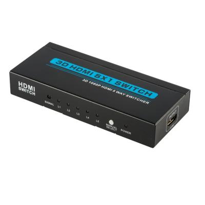 China Remote Control  3D Full HD 1080P HDMI 5x1 Switcher for sale