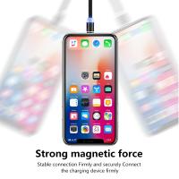 China 2A 3 In 1 480 Mbps Micro USB 360 Degree Rotating Magnetic USB Cable for sale