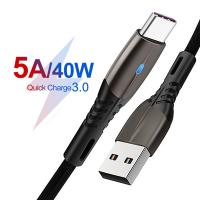 China SR Mold Anti Oxidation Zinc Alloy 5A Type C USB Cable for sale