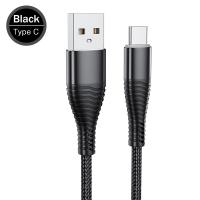 China 0.5m 1.2m 3A Type C Nylon Braided Fast Charging USB Cable for sale
