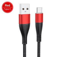 China 0.5m 1.2m 3A Type C Nylon Braided Fast Charging USB Cable for sale