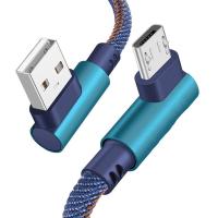 China 15g Right Angle Double Elbow Micro 5 Pin USB 2.0 Cable for sale