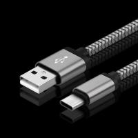 China Rohs Aluminum Connector 2A Nylon Braided Data Sync Type C USB Cable for sale