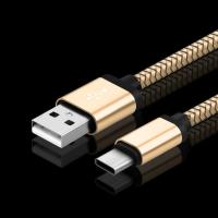 China Rohs Aluminum Connector 2A Nylon Braided Data Sync Type C USB Cable for sale