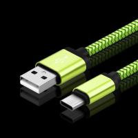 China Rohs Aluminum Connector 2A Nylon Braided Data Sync Type C USB Cable for sale