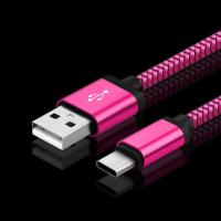 China Rohs Aluminum Connector 2A Nylon Braided Data Sync Type C USB Cable for sale